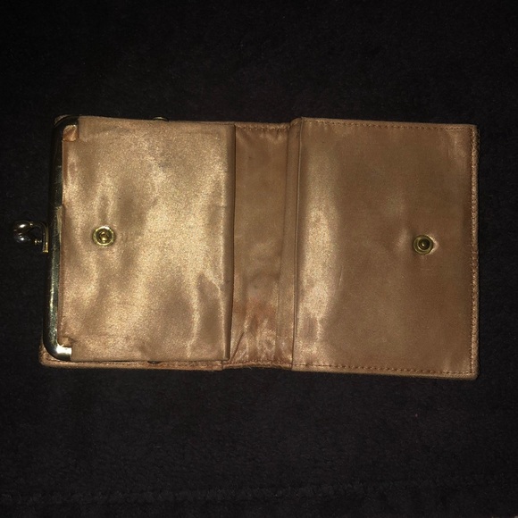 Bags | Antique Gold Disco Wallet 7s Circa | Poshmark